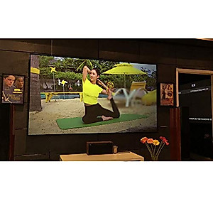 ZSEDP 2.35:1 Format 4K Thin Bezel Fixed Frame Projection Screen with Cinema Grey Frame Screen ( Size : 84 inch )