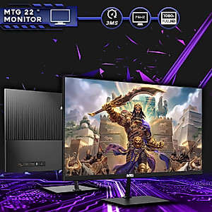 Gaming Desktop PC, Intel i5 6th Gen, TechMagnet Zeus Pro 6, RX 550, 16GB ARGB RAM, 256GB SSD + 1TB HDD 22 Inch Monitor, RGB Keyboard Mouse, Speaker, Headphone, Webcam, Win 10 Pro (Renewed)