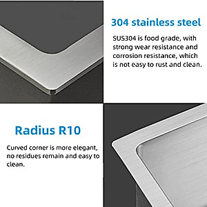 MELANSTAR Drop in Kitchen Sink Single Bowl Stainless Steel Sink Basin with Sink Strainer Waste Basket and Bottom Grid, 27" x 18" x 9" 16 Gauge