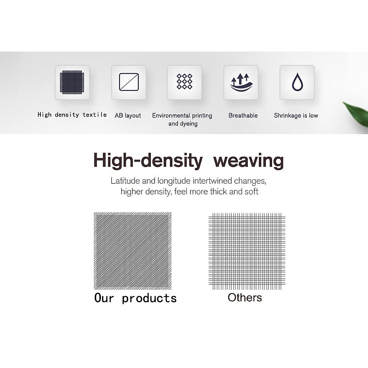 ALINZO Plant Bedding Sets Leaves Duvet Cover Set Bedclothes for Kids Beding Home Textile,02,Twin(68 * 90")