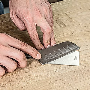 Trend 3-Inch Double-Sided Diamond Sharpening Stone, 300 & 600 Grit, Credit Card Sized Honing Stone with Storage Wallet, DWS/CC/FC