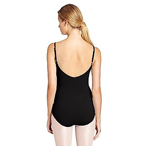 Capezio Women's Classic Camisole Leotard with Adjustable Straps, Black, Small
