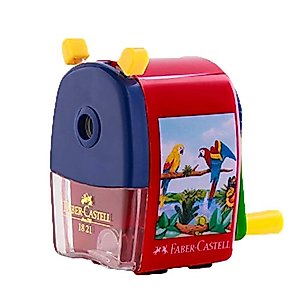 Parrot Small Manual Pencil Sharpener Heavy Duty for School Classroom, Office, Home TPPQ09112