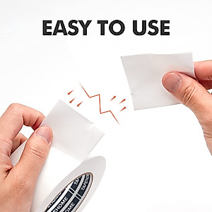 Duct Tape Heavy Duty White - 1.88 Inches x 35 Yards Waterproof Multi Purpose Large Duct Tape Bulk Strong Industrial Max Strength Wide Adhesive Tape for Indoor or Outdoor Use,Repair,Tear by Hand