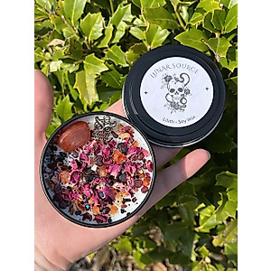 Lilith Candle | Witchcraft Pagan Witch Herbal Intention Dark Moon Goddess Lilit Temptress Spell Ritual Altar Devotee Offering Scented Gift