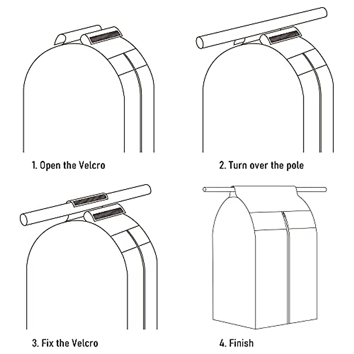 MuChoney Garment Bag Black Extra Large (XL 24x20x47" ) Storage bag for clothes Long-term storage Jacket clothes Protection from dust