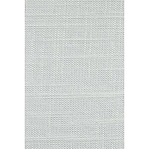 Cherish Collection 6-Light White Linen Shade Coastal Chandelier Light Brushed Nickel