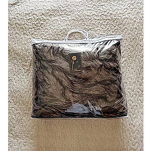 Starose Luxurious Faux Fur Throw Fake Wolf Fur Throw Blanket Couch Throw Bedspread Comforter Large Size (Brown, King)