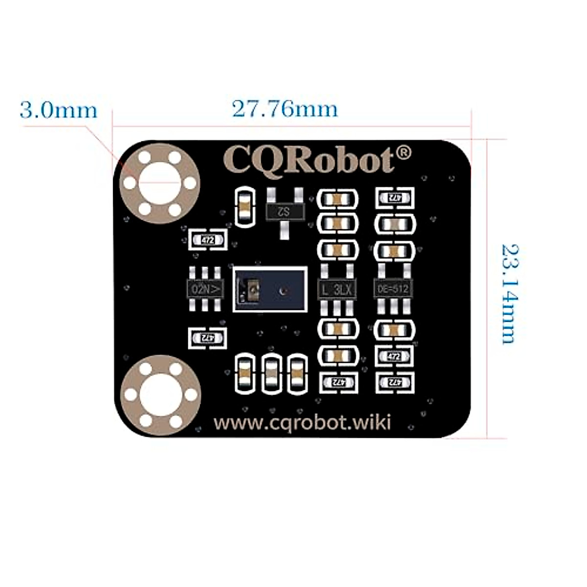 CQRobot PAJ7620U2 Gesture Sensor Compatible with Raspberry Pi/Arduino/STM32 Motherboard. I2C Interface, Infrared LED and Optical Lens, Identification 9 Basic Actions, Support Interrupt Output.