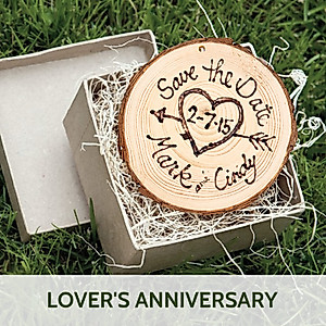 Falling in Art 3.1-4 Inches Natural Wood Slices Set for Crafts - 25Pcs Round Wood Discs with Pre-drilled Hole for DIY Projects, Christmas Ornaments and Wedding Decoration