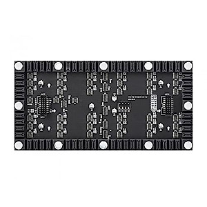 Coolwell Full Color RGB Flexible LED Matrix Panel for Raspberry Pi 4B+ 4B 3B+ 3B 2B+ Zero W WH Pico ESP32 Ardui 2.5mm Pitch 96×48 Pixels Adjustable Brightness and Bendable PCB