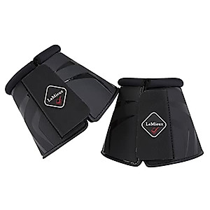 LeMieux ProShell Overreach Horse Boots - Over Reach or Bell Boots for Horses - Protective Gear and Training Equipment - Equine Boots, Wraps & Accessories (Black - Large)
