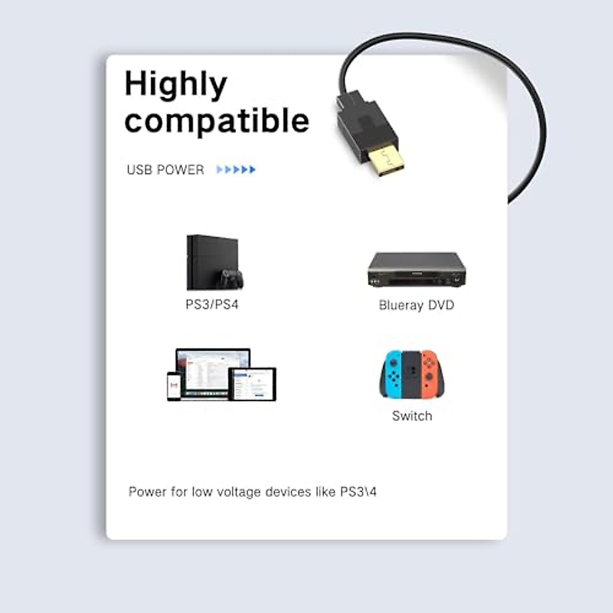 FOINNEX HDMI to DisplayPort Adapter, 4K@60Hz Not-Bidirectional HDMI to Display Port, Unidirectional HDMI Source to DP Display Male to Female for Computer, Monitor, PS4, NS