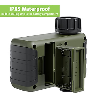 Sprinkler Timer, Diivoo Hose Timer with Timing and Frequency Irrigation, Water Timer for Garden Hose with Rain Delay and Manual Watering for Lawn, Green