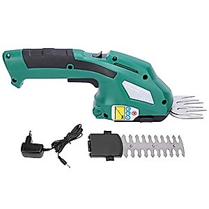 Grass Shear Hedge Trimmer 2 in 1 Electric Pruning Shears Hedge Pruning Shears Shrubbery Trimmer Electric Pruner Grass Shears 7.2V Li-Ion Cordless Garden Accessory EU AC100-240V