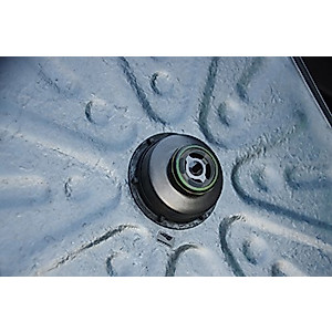 Square Wash Tub with standard 1-1/2" tailpiece Kitchen Sink Basket Drain Strainer (Double tub with standard 1-1/2" tailpiece drain and stand)