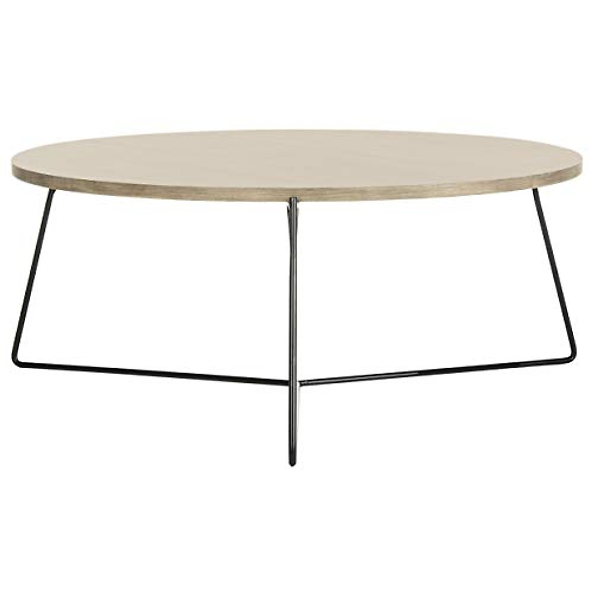 Safavieh Home Collection Mae Modern Light Brown Round Coffee Table