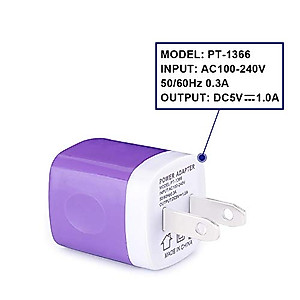 Wall Charger 5Pack, Home Travel USB Power Adapter Wall Charger Plug Charging Block Cube for iPhone 14 13 12 11 Pro Max/10/SE/Xs/XR/X/8/7/6/6S Plus,Samsung Galaxy S21 S20 S10 A12 A32,LG,Kindle,Android