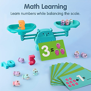 iPlay, iLearn Toddler Magnetic Fishing Games, Kids Electronic Fish Catch Toy W/Rod Board, Preschool Activity Learning Balance Counting Number, Christmas Birthday Gifts for 3 4 5 6 8 Year Old Boy Girl