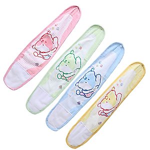 EXCEART 4pcs Baby Belly Binder Cartoon Umbilical Cord Band Navel Band Abdominal Binder Wrap belly band,hernia belt for Newborn Baby Infant