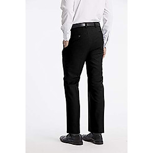 Calvin Klein Men Modern Fit Dress Pant, Black, 33W x 32L