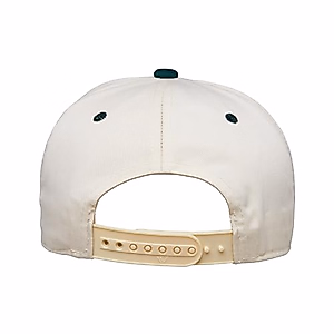 Two Tone Vintage Snapback Hat - Slow Morning Club - Forest/Beige