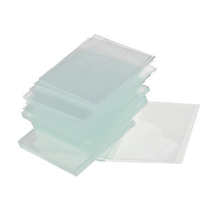 100 Pieces Blank Slides 20x20mm Square Coverslips Cover Glass, Non-fogging, Non-Sticking and No Bubbles, Scratches