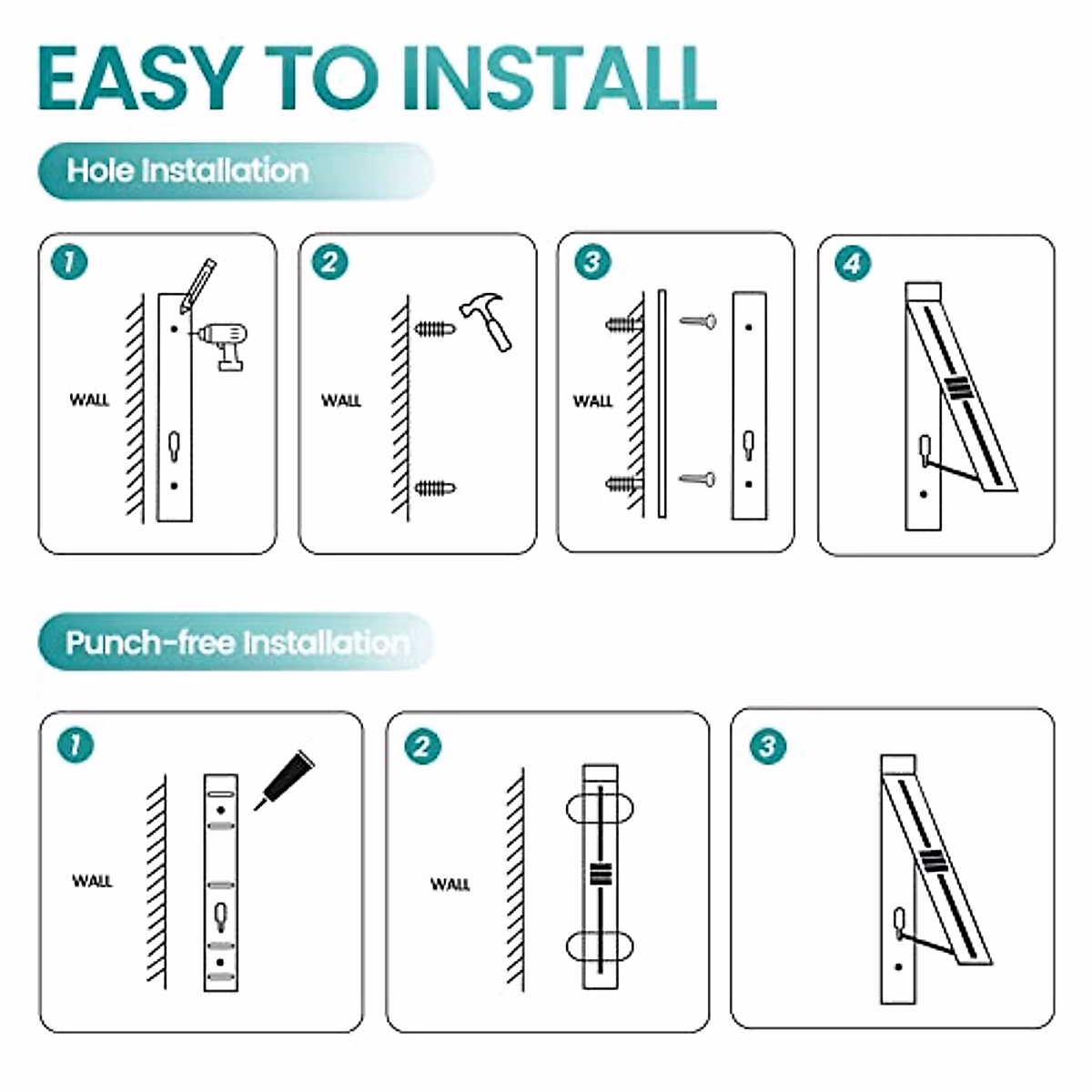 DarMeyFull Clothes Drying Rack Retractable Wall Mounted Clothes Rack Folding Drying Rack Clothing Hanging Rack Clothes Hanger Rack for Laundry Room Closet Storage Organization Aluminum Silver 1 PC