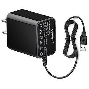 UpBright 5V USB AC/DC Adapter Compatible with Stanley FATMAX SL10LEDSL SL10LEDS TL600PS TL600PSC TL450PS Zero Trace TL1KPZ TL1KPS BB24PS Yellow Black-Trim SAT3S Satellite Lumen LED Flashlight Charger