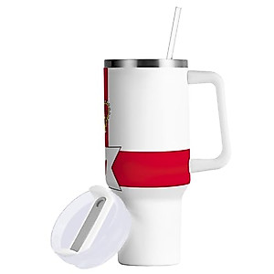 ODAWA 40oz Northern Ireland Flag Vacuum Insulated Tumbler with Lid and Straw Fall Insulated Tumbler