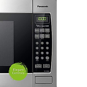 Panasonic Microwave Oven NN-SN966S Stainless Steel Countertop/Built-In with Inverter Technology and Genius Sensor, 2.2 Cubic Foot, 1250W