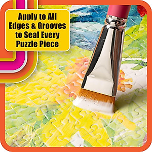 Mod Podge Puzzle Saver, Premium Matte All-in-One Glue, Sealer, and Finish, 8 fl oz, CS27589, Clear