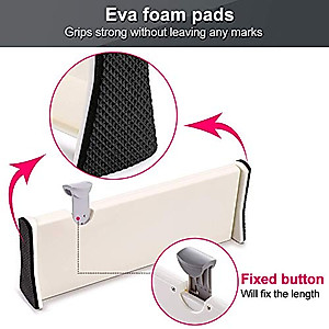 Drawer Dividers Organizer 9 Pack, Adjustable Separators 4" High Expandable from 14.9-21" for Bedroom, Bathroom, Closet, Clothing, Office, Kitchen Storage, Strong Secure Hold, Foam Ends, Locks in Place