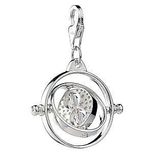 Harry Potter Sterling Silver Time Turner Crystal Clip on Charm