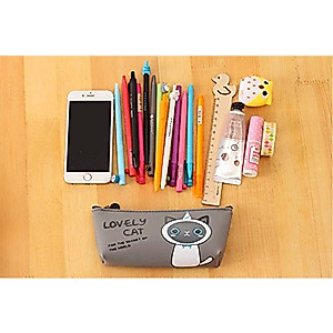Set of 4 - ZICOME Adoarable Cat Style Memories Pastorable Pencil Case Coin Makeup Bag Purse Case