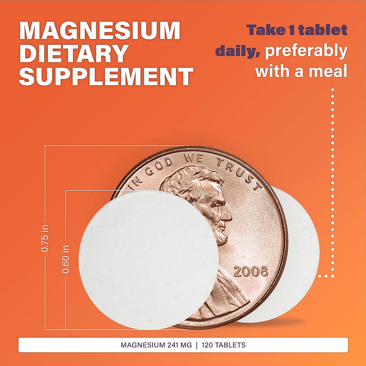 Rugby Magnesium Oxide 400 mg Tablets - Dietary Supplement - Gluten-Free - 120 Tablets