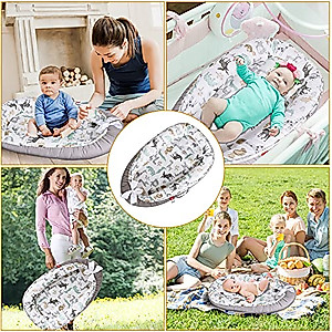 Go2bedroom Baby Lounger Cover Baby Nest Cover for Newborn Baby Co Sleeping Sleeper Breathable Baby Bed Cover for Traveling Infant Portable Crib Bassinet Thicken Ultra Soft Baby Nest (AA-Animals)