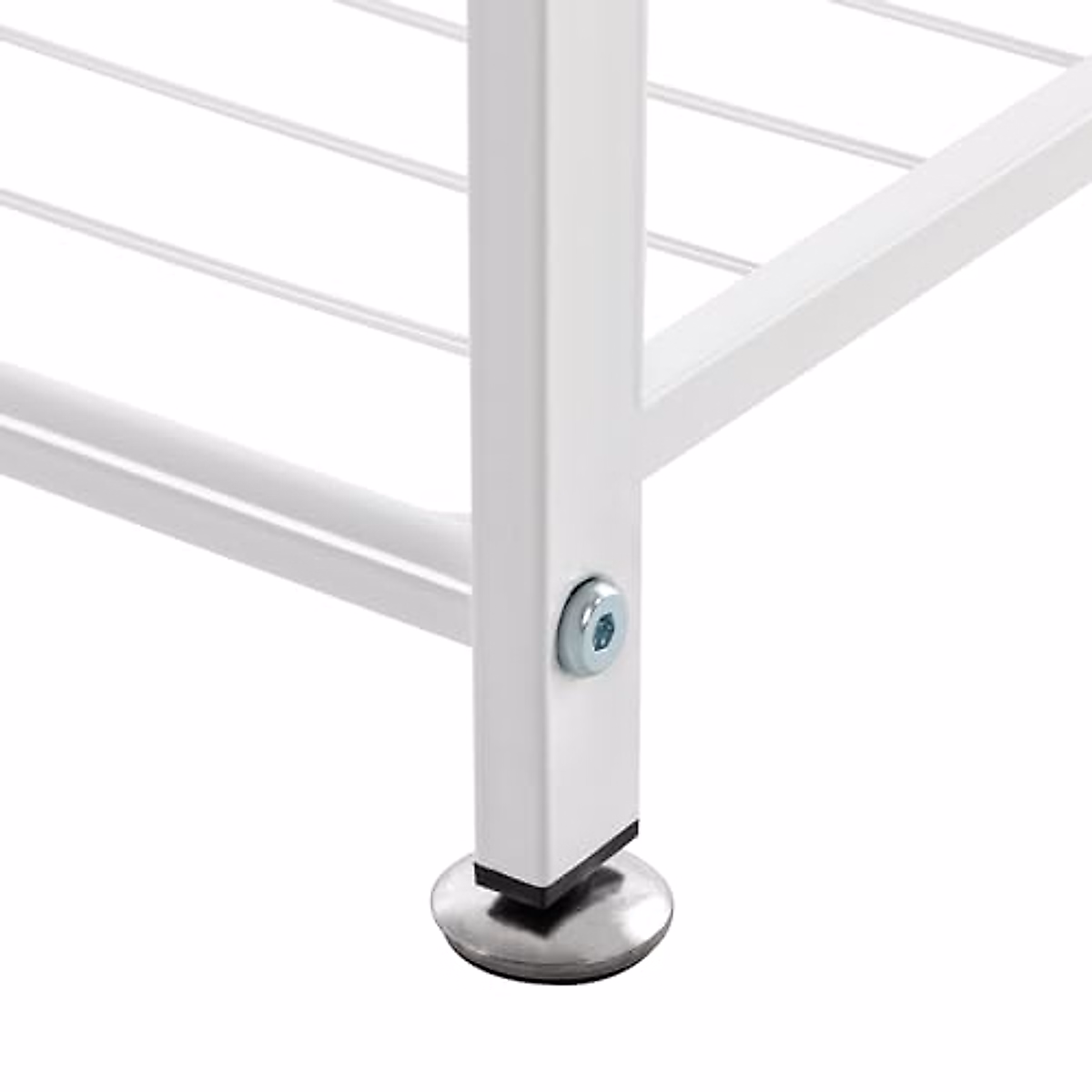 YETINGSHOP Kids Bookshelf, Large Black Bookcase, Large Capacity Books Toys Organizer (White)