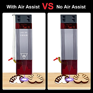 LASER TREE Laser Engraver Module, 80W Laser Engraving Cutting Module for Wood and Metal, 10W Output Power, FAC Ultra Accurate Laser Module with Air Assistance, 45mm Fixed-Focus Laser Cutter Module 12V