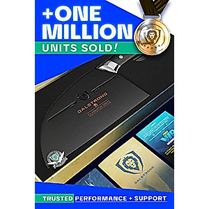 Dalstrong Serbian Chef Knife - 7.5 inch - Gladiator Series Elite - German HC Steel - Meat Cleaver Knife - Hammered Blade Finish - Razor Sharp Kitchen Knife - G10 Handle - w/Sheath - NSF Certified