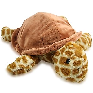 PlushPals Weighted Sea Turtle - Microwaveable, Sensory Stuffed Animal - Relaxation Animal - Warming Stuffed Animal - Scent-Free for Kids & Adults - Soothing Plushie for Bedtime, Travel, Home, or Work