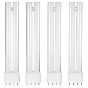 Bug Zapper Replacement Bulb 18W H Shaped Twin Tube Bulb Indoor Outdoor Bug Zapper Light Bulbs with 4 Pin Base (4)