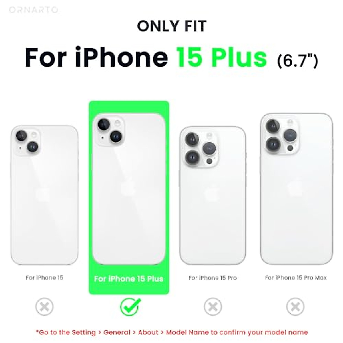 ORNARTO Compatible with iPhone 15 Plus Case 6.7", Slim Liquid Silicone 3 Layers Full Covered Soft Gel Rubber Cover Protective Phone Case with Anti-Scratch Microfiber Lining-White
