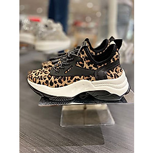 Steve Madden Women's Myles Sneaker, Leopard, 7.5