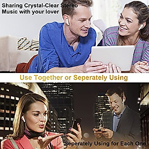 Wireless Earbuds with Charging Case,Bluetooth Earbuds with Mic for Running,Wireless Earphones Bluetooth Earphones with Microphone,Mini Sports Earbuds Sweatproof Compatible iOS Android Smartphone