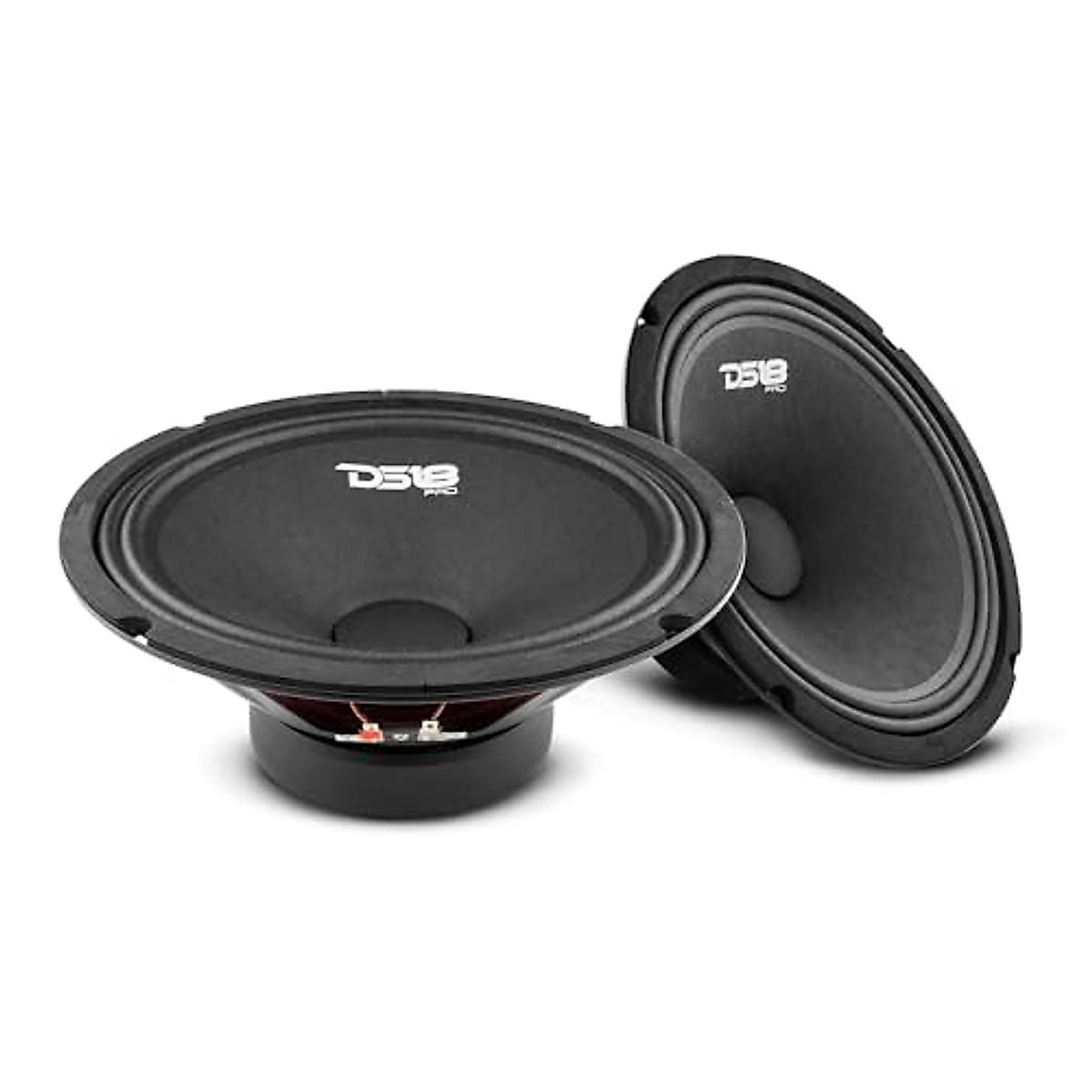 DS18 PRO-GM10 Loudspeaker - 10", Midrange, Black Steel Basket, 660W Max, 220W RMS, 8 Ohms - Premium Quality Audio Door Speakers for Car or Truck Stereo Sound System (1 Speaker)