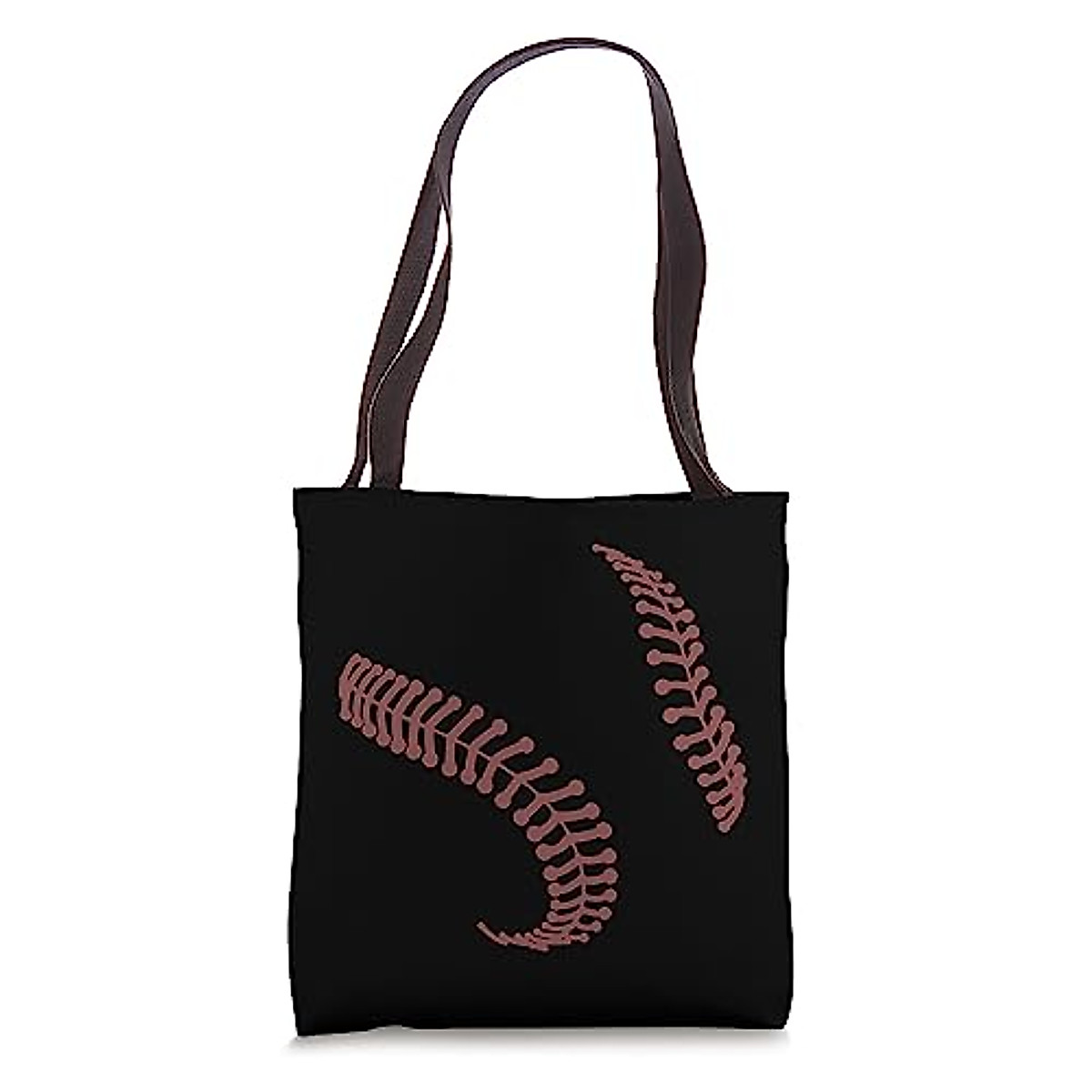 Baseball Lover Player Coach Fan Vintage Red Stitches Graphic Tote Bag