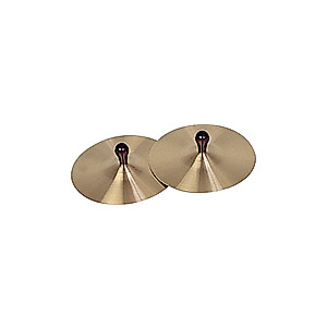 Rhythm Band Brass Cymbals with Knobs 7" Pair With Handles