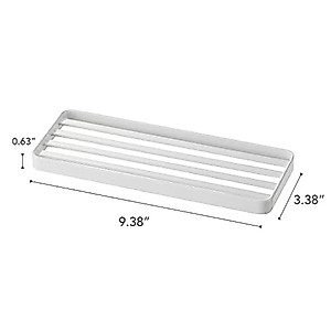 Yamazaki Home Tower bathroom trays, One Size, White