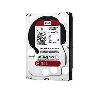 WD Red 6TB NAS Hard Drive - 5400 RPM Class, SATA 6 Gb/s, 64 MB Cache, 3.5in - WD60EFRX (Renewed)